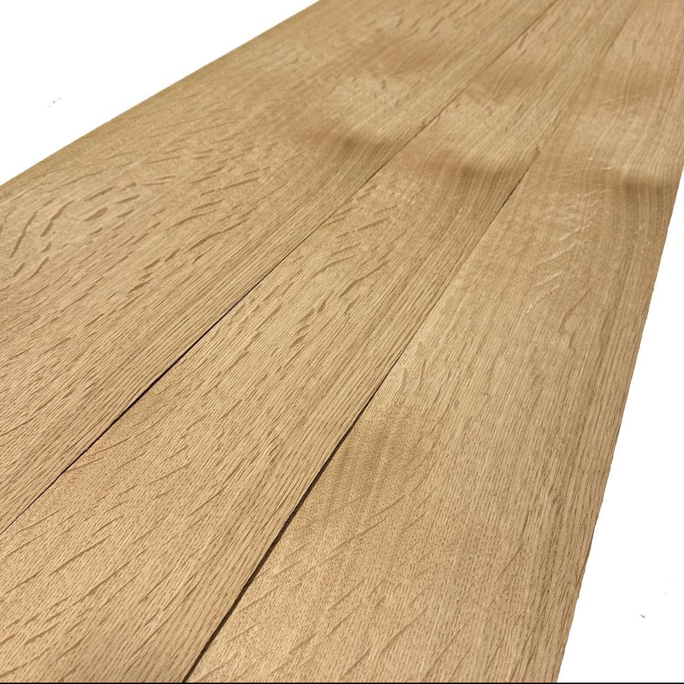 European Oak wood veneer. 2 sheets 6ft x 7.5" ( 183 x 19 cm ) – Oakdale ...