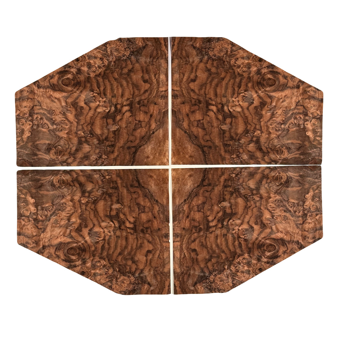 Walnut burr veneer - set of 4 leafs. 14" x 12" ( 35 x 30 cm ) – Oakdale ...