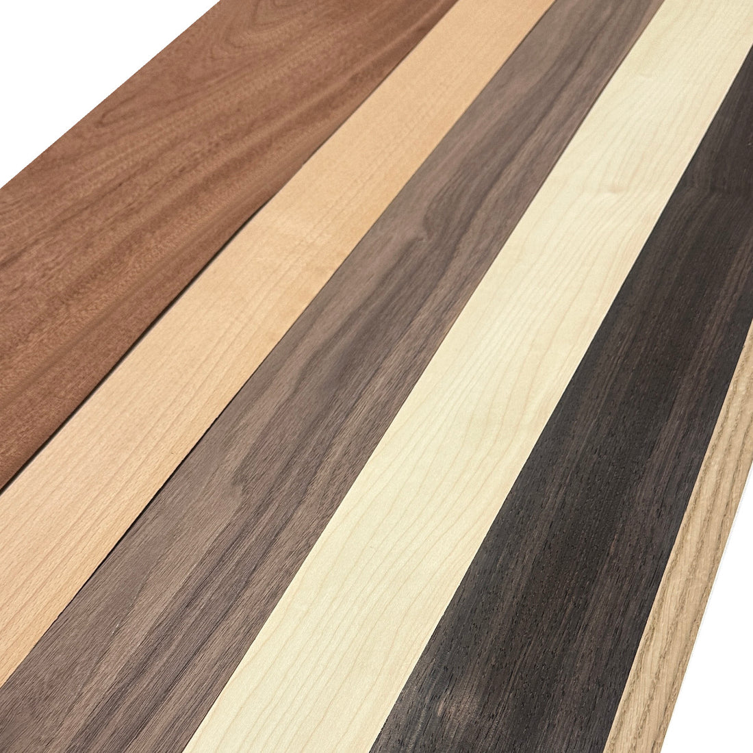 Wood veneers - mixed pack. Set of 6 whole leafs. – Oakdale Veneers